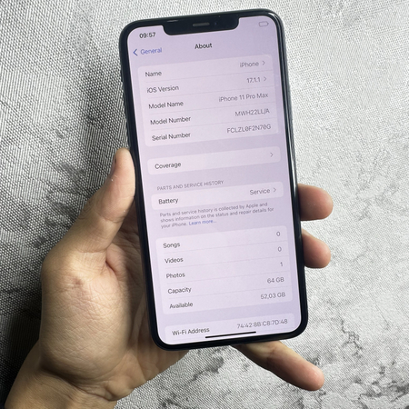 iPhone 11 Pro Max Green 64gb 75% ideal