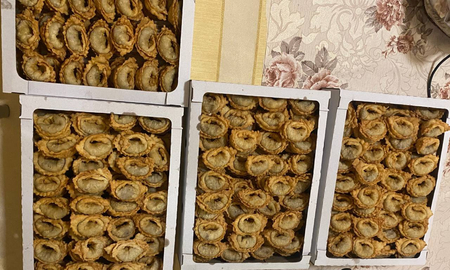 Tartaletka hayt dasturhoni va osh marosimlari uchun