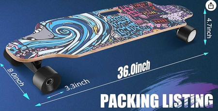 Caroma Electric Skateboard with Remote, 700W Электроскейт