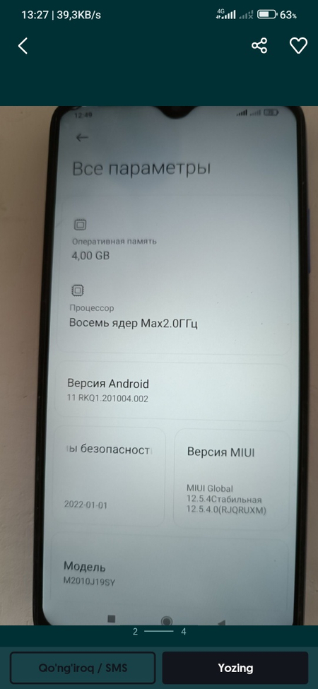 Redmi 9 T 128tali