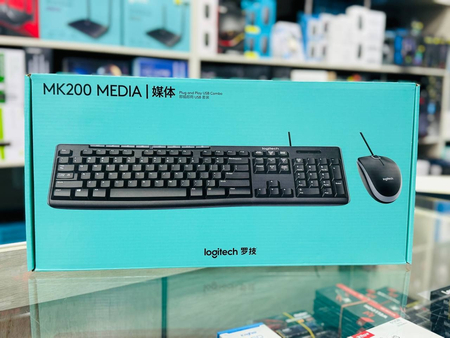 Клавиатура и мышь LOGITECH MK220