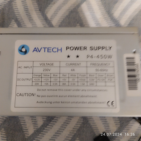 Блок питания AVTECH  450  W