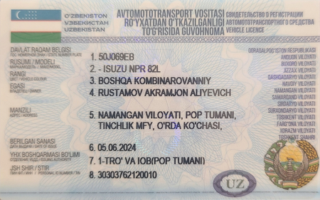 Исузу (бортли тентли) шасси холатида