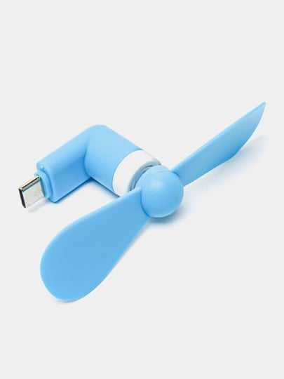 Portativ mini USB ventilyator, universal, Type-C, Micro, iphone