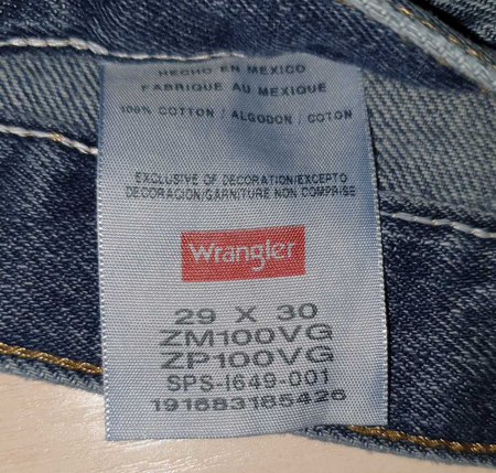 Новые мужские фирменные джинсы Wrangler из США (оригинал) W29L30