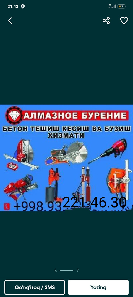 Beton Kesish buzish teshish