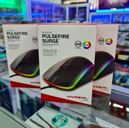 СКИДКА! Hyperx Pulsefire Surge RGB/PIXART 3389,DPI 16K  мышка/мышь