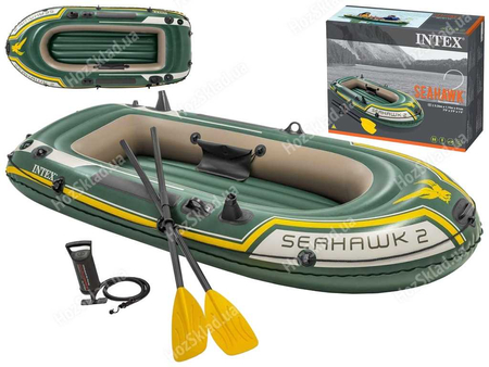 Лодка надувная макс-200 кг. 236x114х41 см. Доставка бесплатно