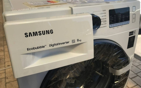 (8кг) SAMSUNG стиральная машина Eco bubble Digital Inverter+Steam