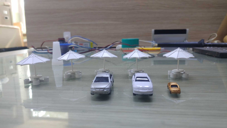 Maket uchun mashina besetka daraxtlar