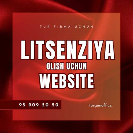 Вебсайт для Тур фимы | Tur Firmalar uchun website 2.5 MILLION UZS