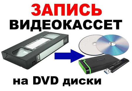 Перезапись на видеокассета для дисках