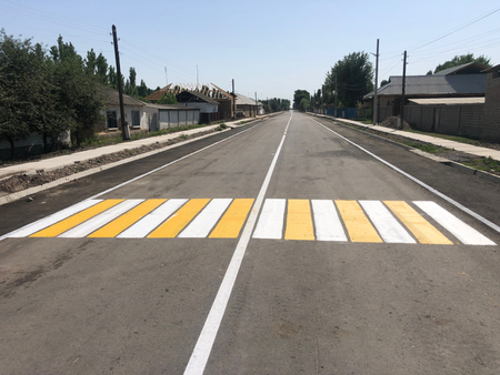 Дорожная разметка по всему Узбекистану