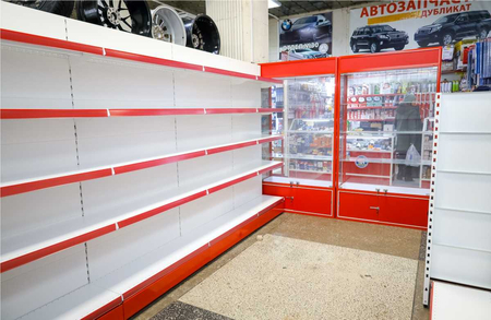 Oynaly prilavkalar, Акция, savdo uskunalari vitrinalar stellajla