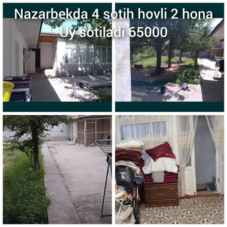 Nazarbekda 4 sotih hovli sotiladi