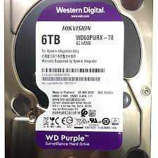 WD Purple (Фиолетовый) HDD 6Tb Профессионал-й диск для видеонаблюдения