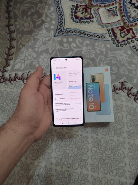 Redmi Note 10 Pro 6/64Gb 4G Blue Igravoy Karobka Sastayani Otlichni
