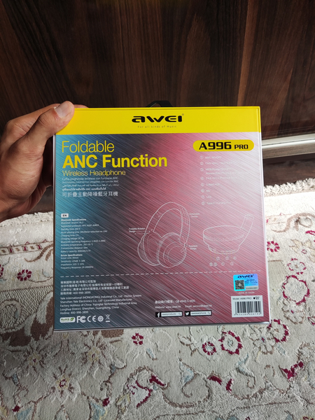 Беспроводные наушники Awei A996 pro черные