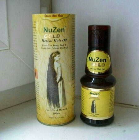 Лечебное травяное масло для роста волос Nuzen gold oil