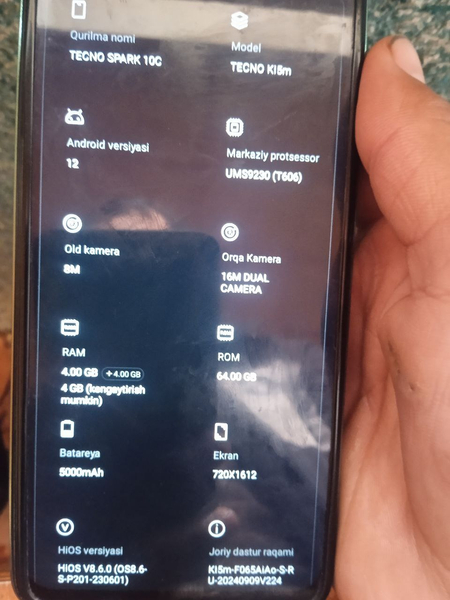 Tecno spark 10 C