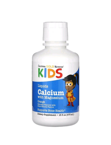 Жидкий кальций для детейс магнезией California Gold Nutrition