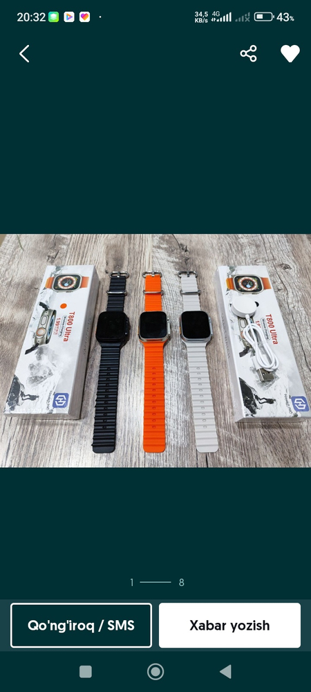 T800 ultra qol soat optim 57.000.donaga 79.000 dastavka xizmati bor pu