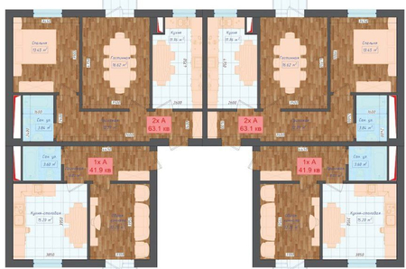 Продам 2-х комнатную квартиру (63м²)