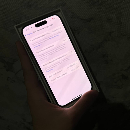 iphone 15pro Natural Titan 128gb Sim Full komplekt dual sim 91% Radnoy