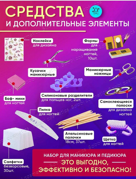 Маникюр и педикюр набор