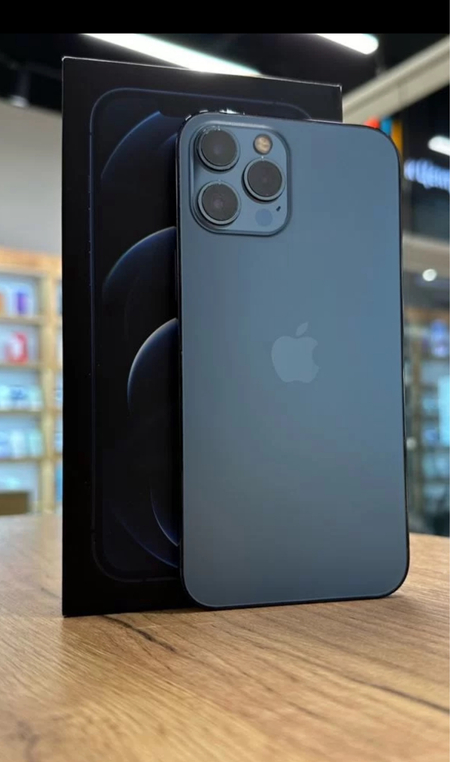 Apple Iphone 12 pro max   ( LLA )passific blue (ko'k rang)