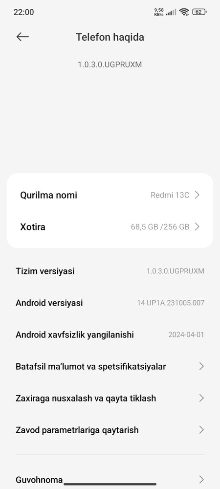 redmi 13 c 8.256