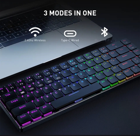 Тонкая механическая клавиатура с rgb подсветкой от Onikuma