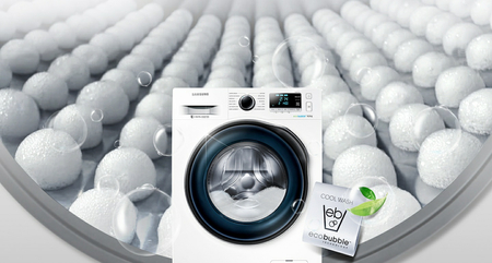 Стиральная машина Samsung Eco Bubble WW80J6210CW (Белая) 8 Кг