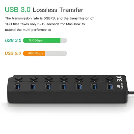 Usb hub разветвитель 7 портов!!! Usb 3.0