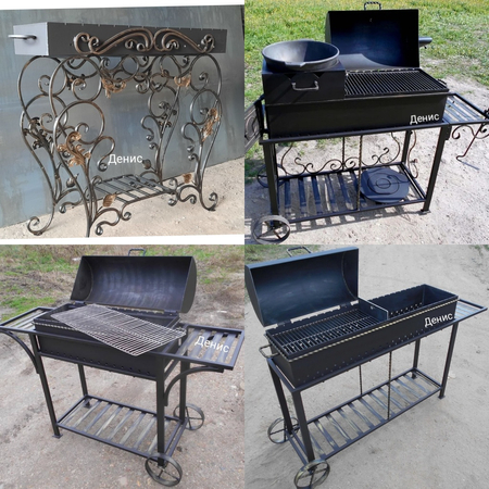 BBQ шашлычницу мангал барбекю гриль ворота перила навес решётки тапчан