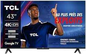 Телевизор TCL 43 LED UHD 4К/ Google Tv /Голосовой/Новинка 2024