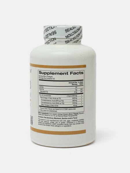 омега-3, рыбий жир от California Gold Nutrition  , №100; 240. Omega 3