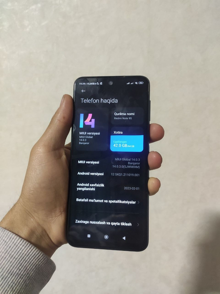 Redmi not 9s sotiladi abem bor