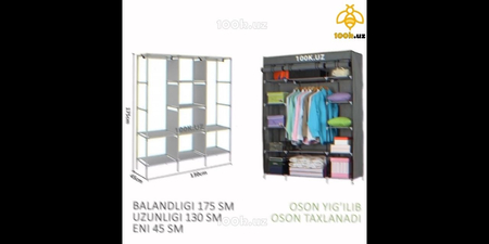 Yiğiluvchi shkaf Aksiya narxida