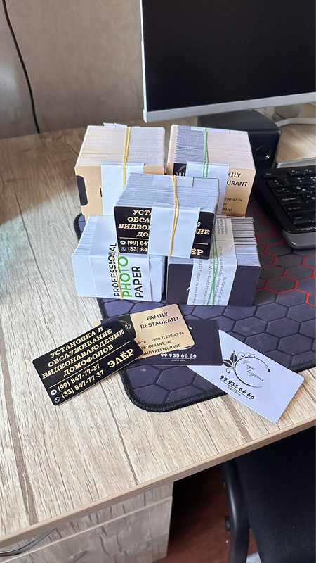 Vizitka, flayer, buklet xizmati mavjud sifatli va hamyonbop