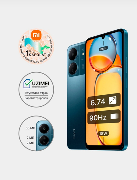 Redmi 13c 2023 New Garantiya Uzimei Dastavka