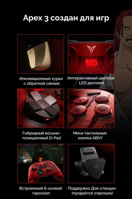 Flydigi APEX 3 One Piece Film Red Edition Беспроводной геймпад