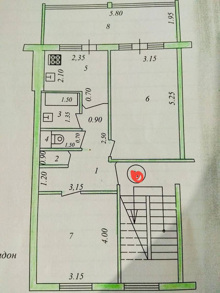 Продаётся 2 х ком кв Юнус абад 15 кв Хавас