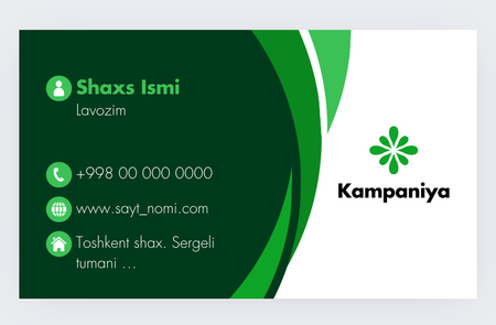 Vizitka tayyorlash xizmati. Visit card; визитка