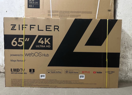 Телевизор ZIFFLER 65** 75** 4K UHD Smart Webos Tv Доставка Бонус