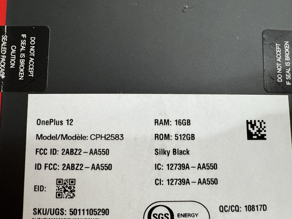 OnePlus 12 16/512gb (USA)