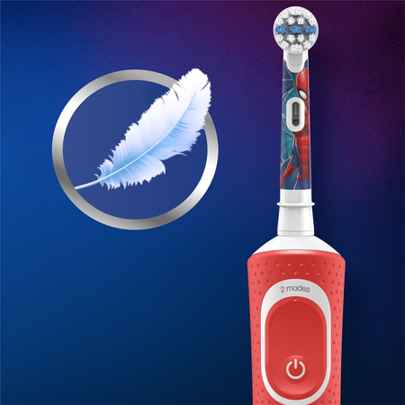 Детская электрическая зубная щетка Oral B Spiderman/Человек паук