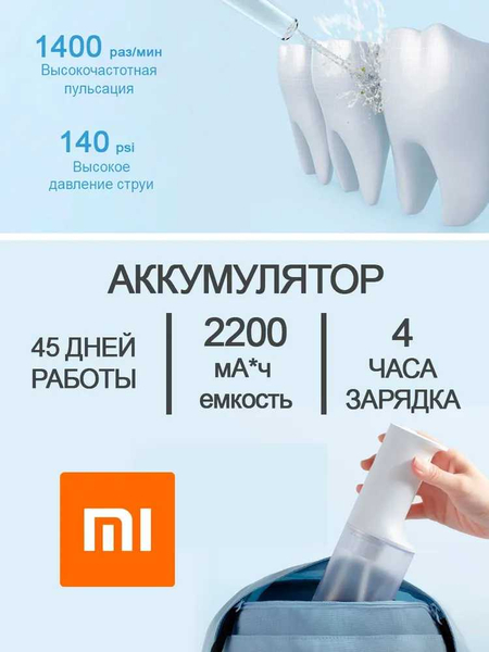 Xiaomi / Беспроводной ирригатор / Mijia MEO701. Рассрочка, гарантия!