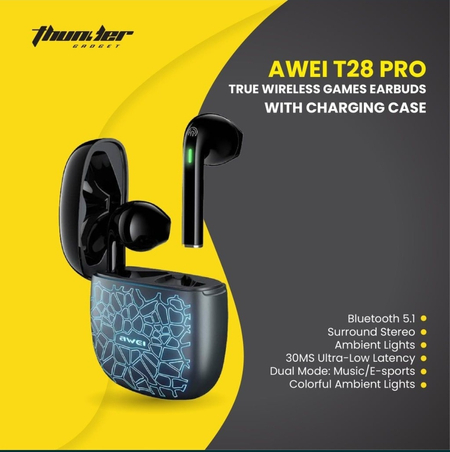 Бесплатная доставка. Беспроводные блутуз наушники AWEI T28 PRO