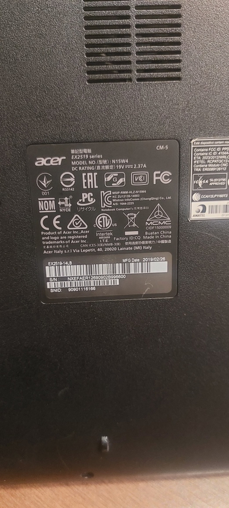 Ноутбук Acer corei3